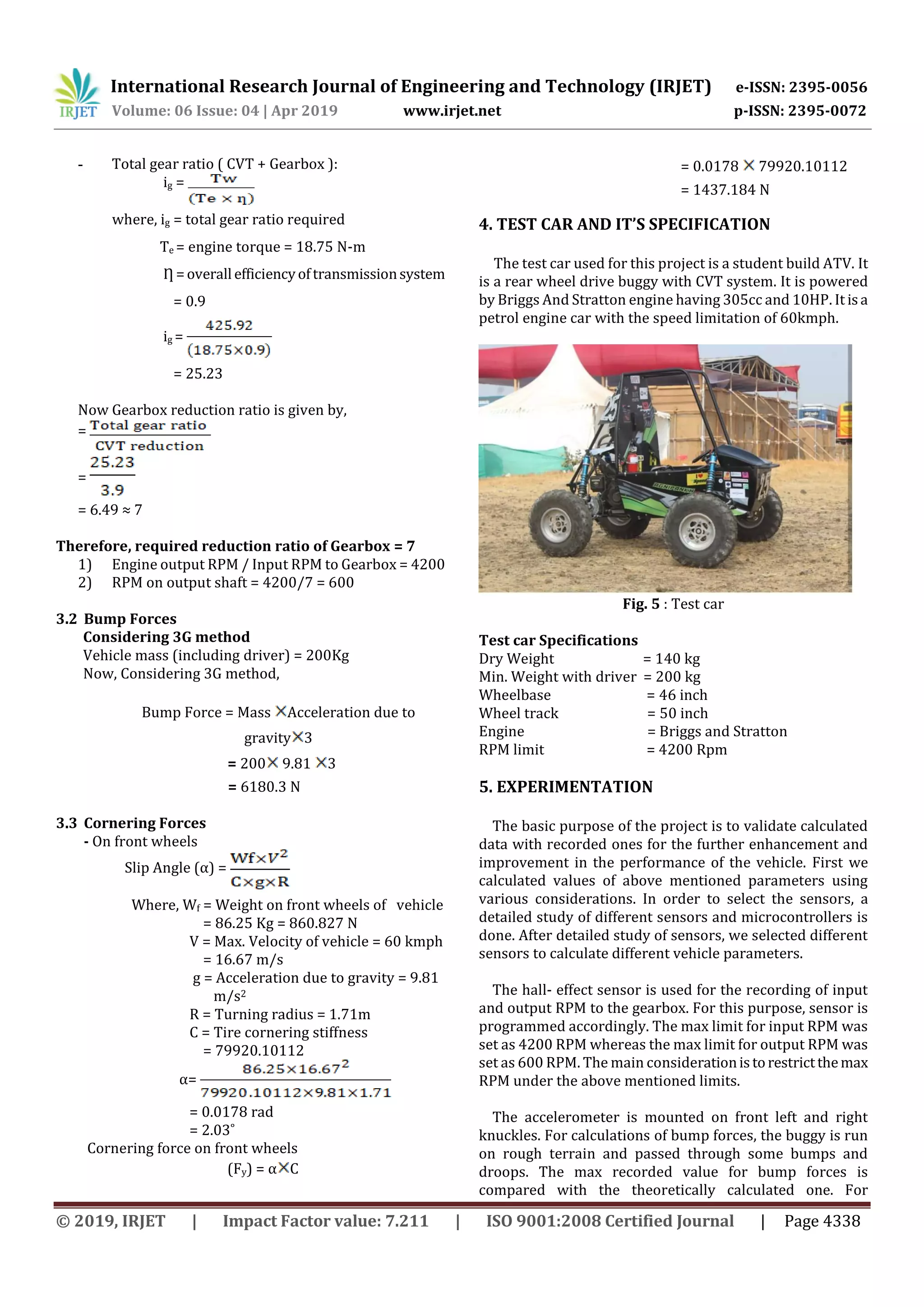 IRJET- Implementation of Data Acquisition System (DAQ) in an All Terrain Vehicle (ATV) | PDF
