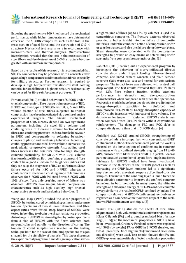 IRJET- Strengthening of RC and FRC Beams with Precast Sifcon Laminates ...