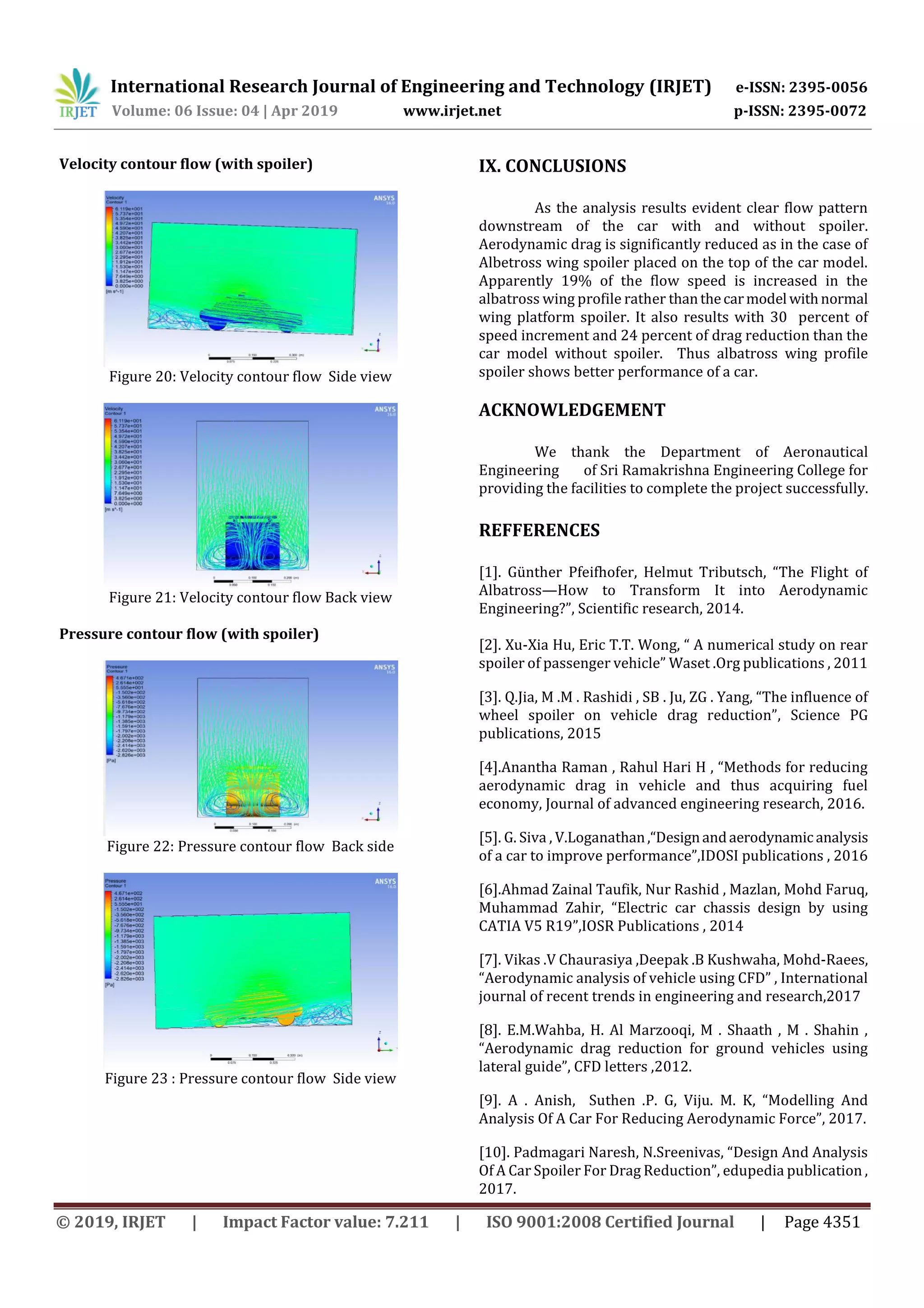 IRJET- Vehicle Aerodynamic Analysis – A Primitive Approach | PDF