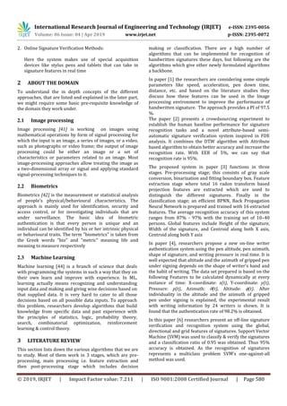 IRJET- Handwritten Signature Verification using Local Binary Pattern ...