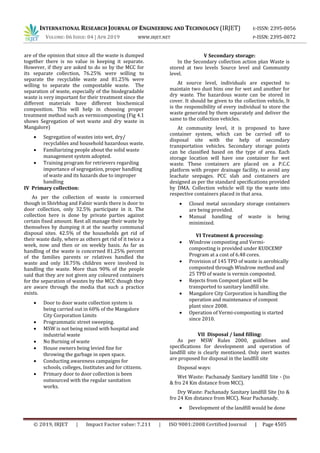 IRJET- A Comprehensive Study of Solid Waste Management in Mangalore ...