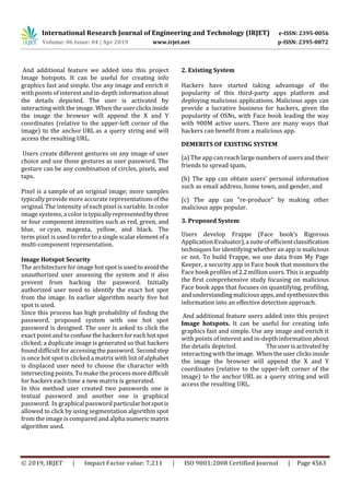 IRJET- Secured Authentication using Image Shield Protection and Database Cryptography | PDF