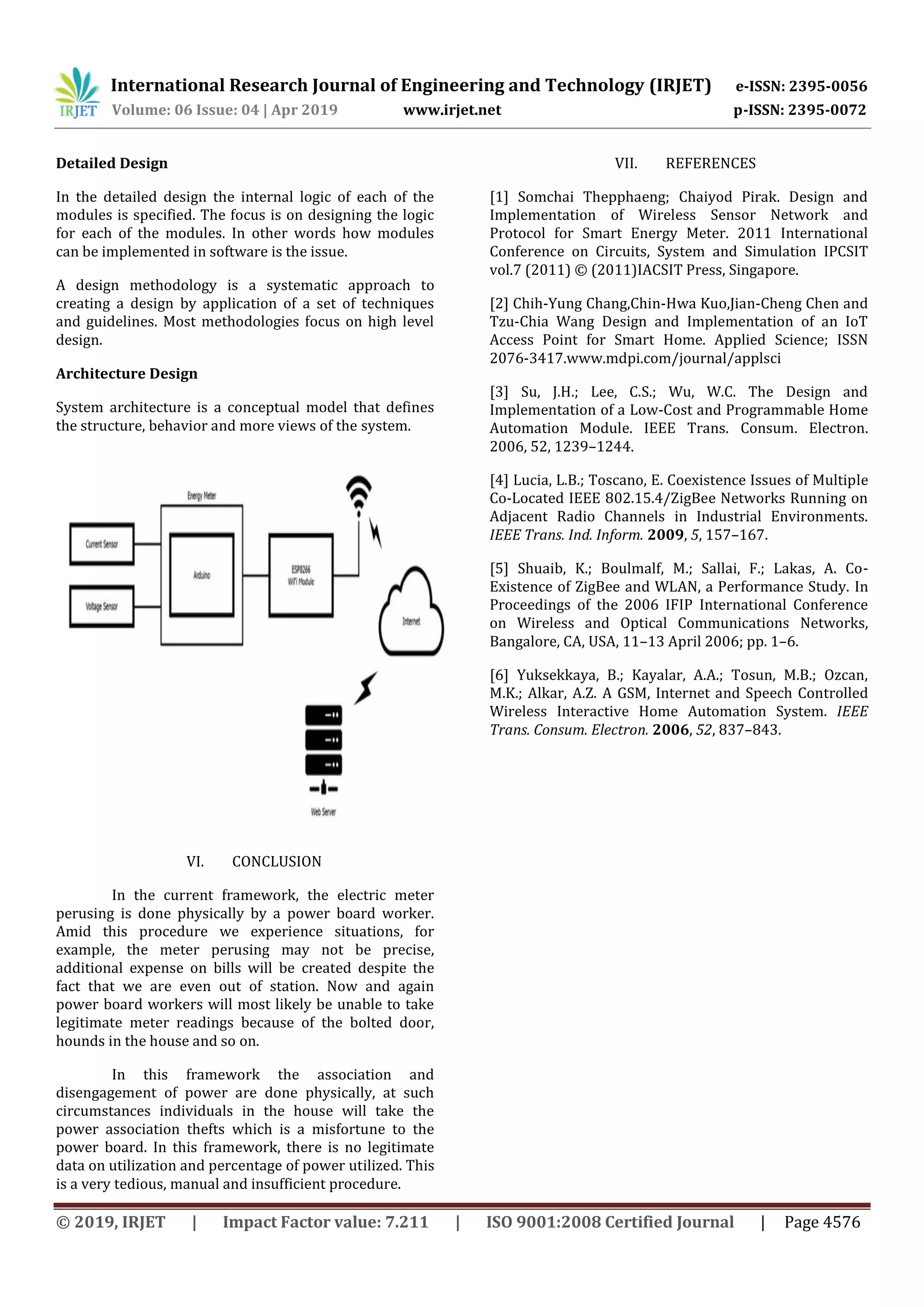 IRJET- Wifi based Smart Electric Meter using IoT | PDF | Home Utilities | Personal Finance