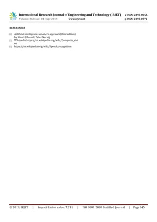 IRJET- Object Recognization from Structural Information using Perception | PDF