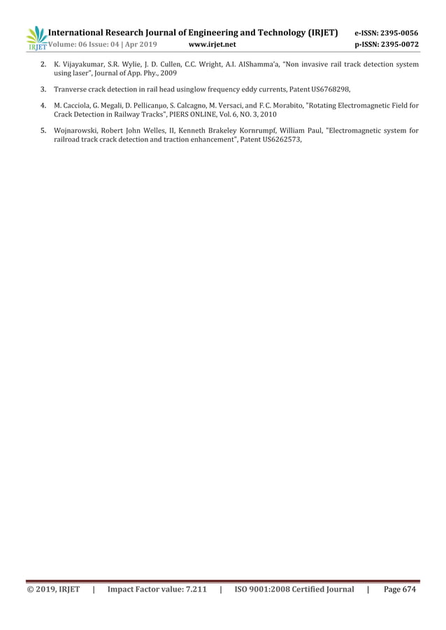 Irjet Automatic Crack And Fire Detection In Train With Disaster Management Using Iot Pdf