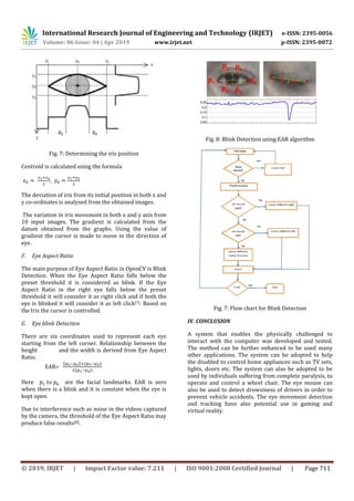IRJET- Iris Controlled Access Mechanism for the Physically Challenged | PDF