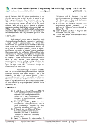 IRJET- Fast Phrase Search for Encrypted Cloud Storage | PDF