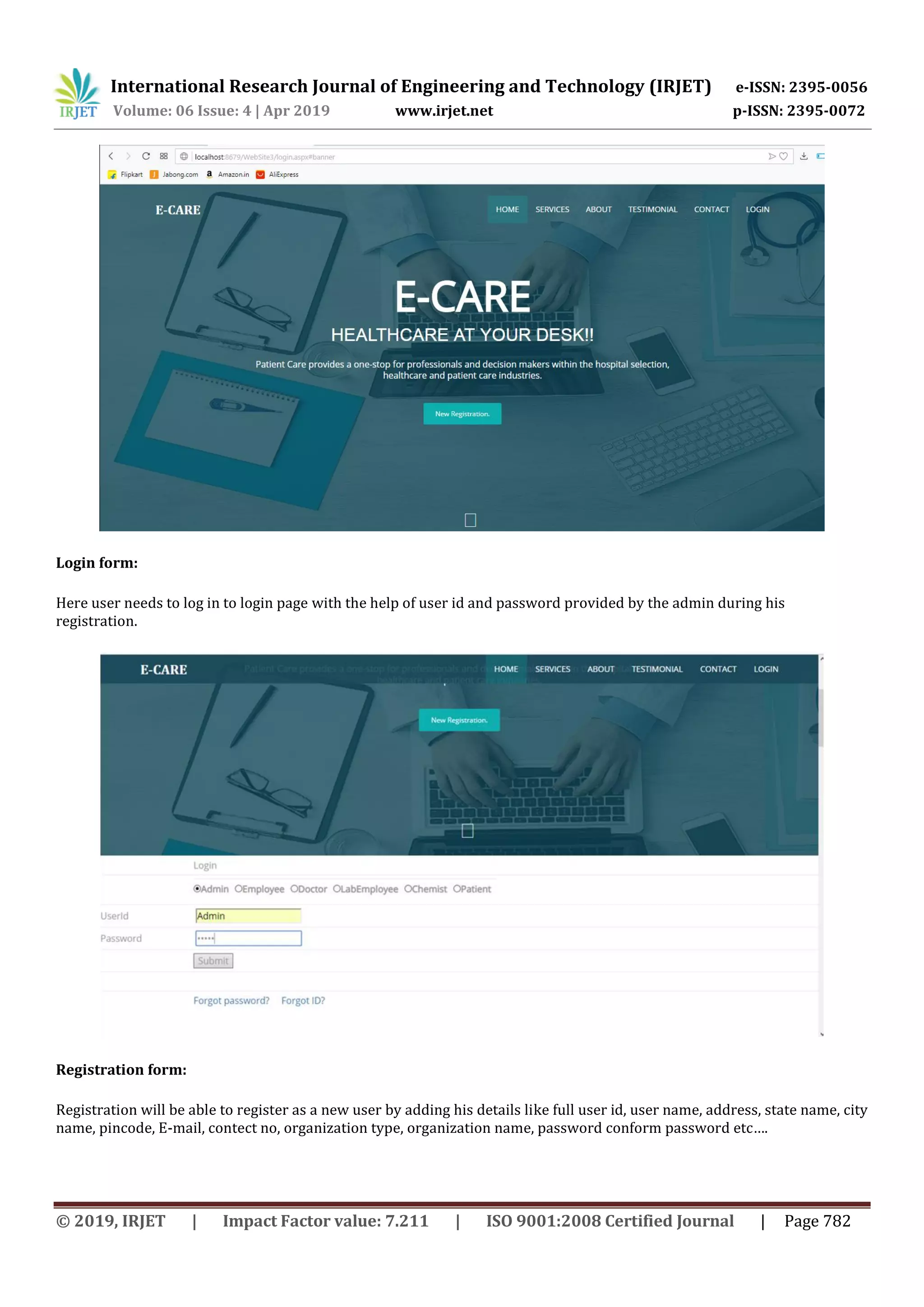IRJET- Website Design with Data Mining for Hospital Use | PDF