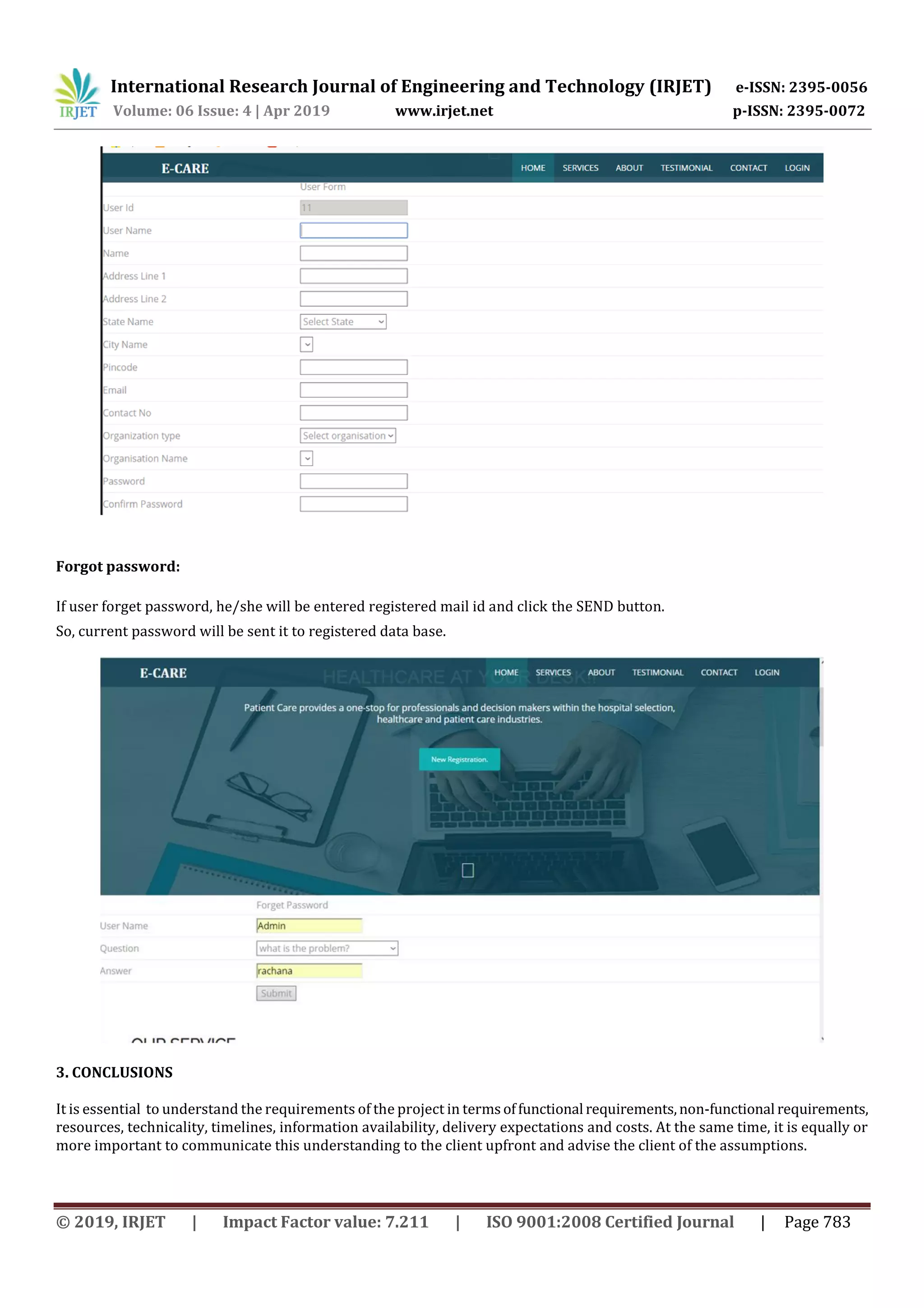 IRJET- Website Design with Data Mining for Hospital Use | PDF