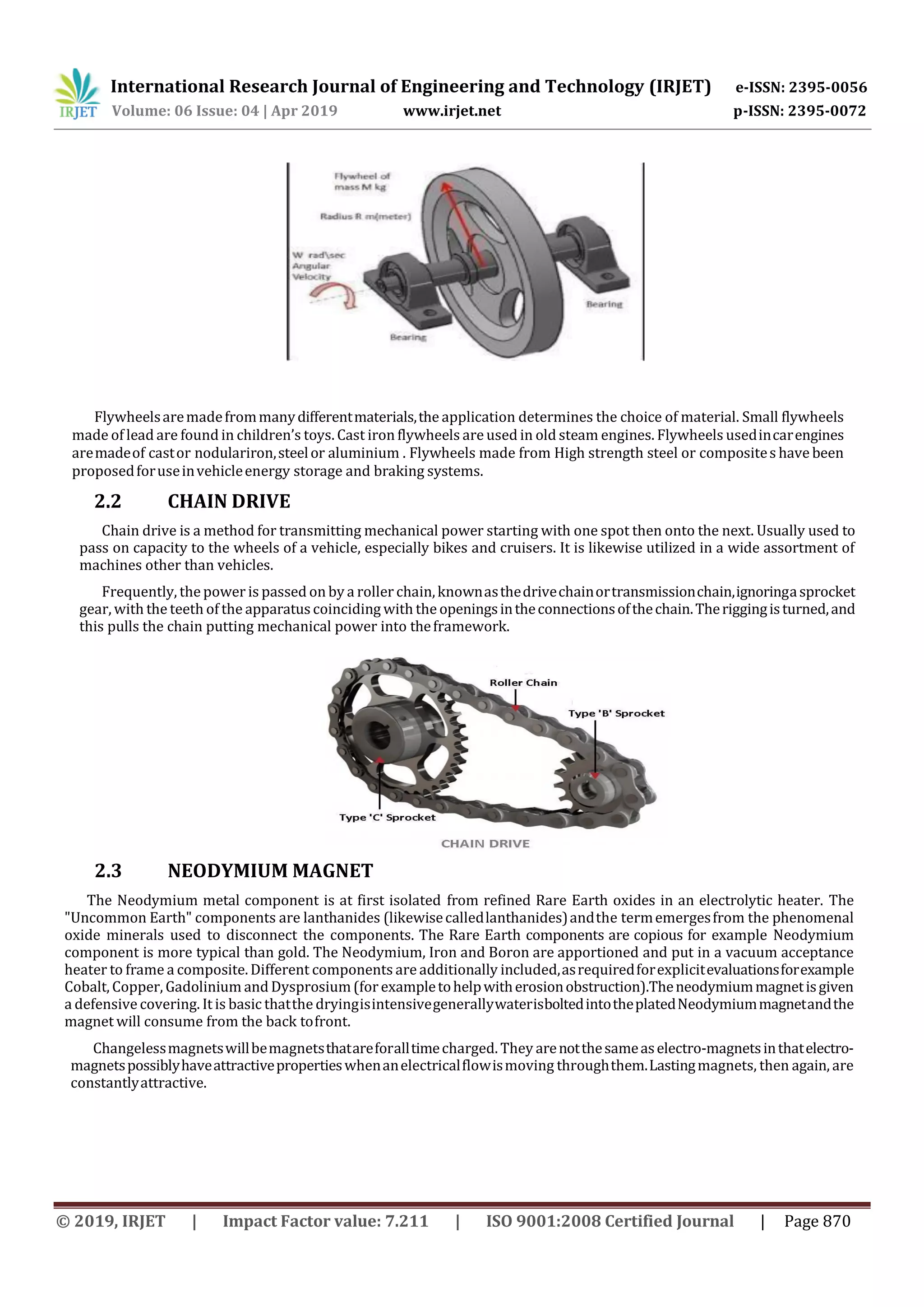 IRJET- Review of Free Energy Generation using Flywheel | PDF