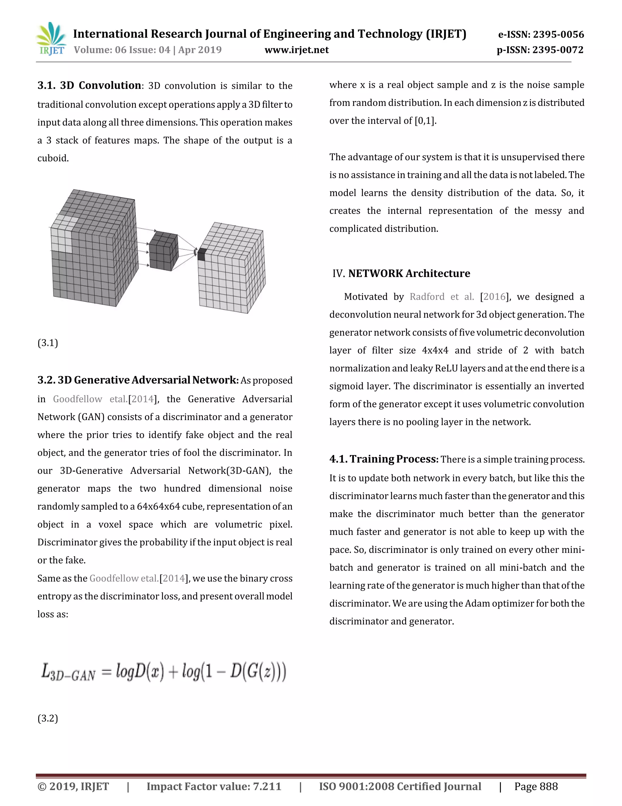 IRJET- Generating 3D Models Using 3D Generative Adversarial Network | PDF