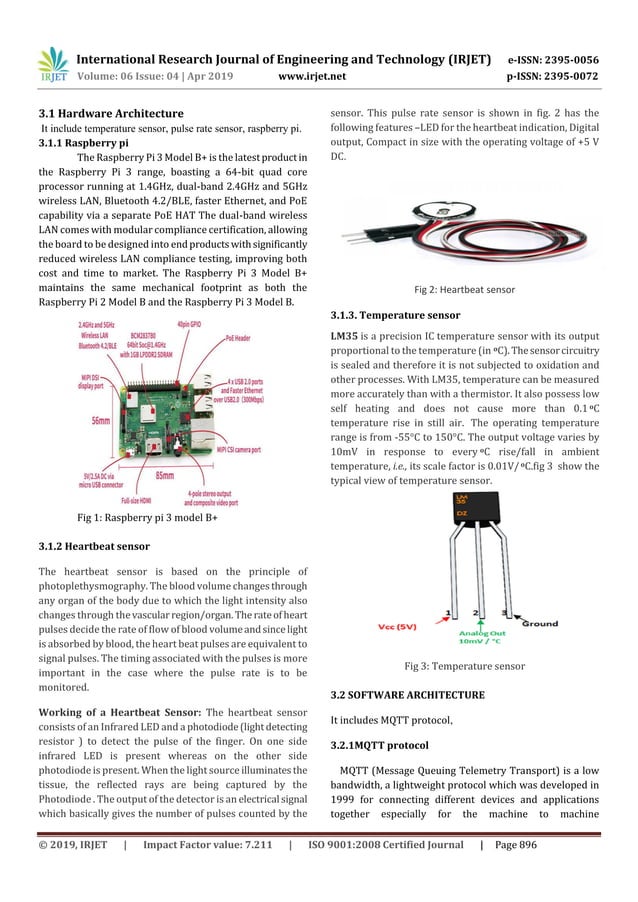 IRJET- Design and Implementation of IOT Based Health Monitoring System Using Raspberry PI | PDF