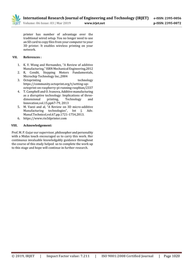 IRJET- IoT Based 3D Printer | PDF