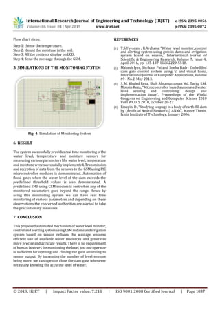 IRJET- Water Level Control, Monitoring and Altering System by using GSM ...