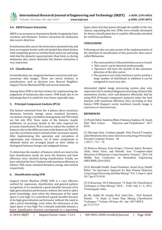 IRJET- Detection & Classification of Melanoma Skin Cancer | PDF