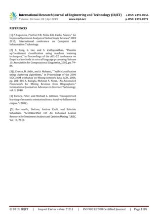 IRJET- Sentimental Analysis for Students’ Feedback using Machine Learning Approach | PDF