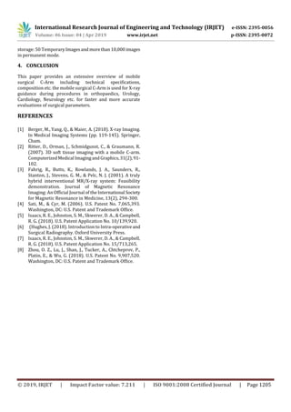 IRJET- High Frequency C ARM: New ERA in Real Time Imaging Manufactured ...