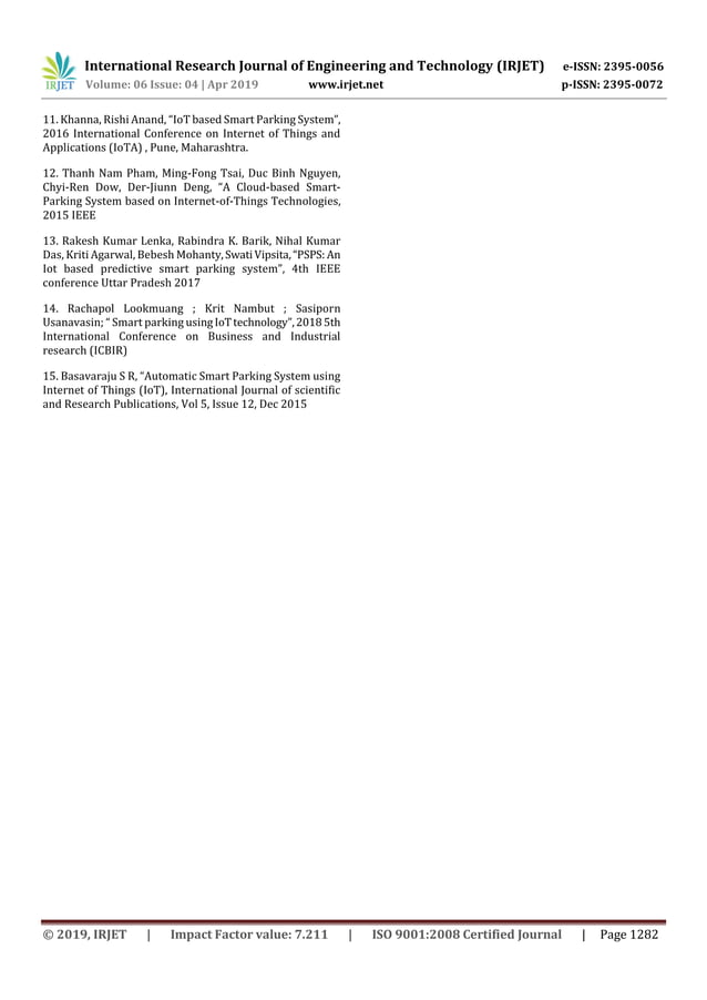 IRJET- Smart Parking System using Facial Recognition, Optical Character ...