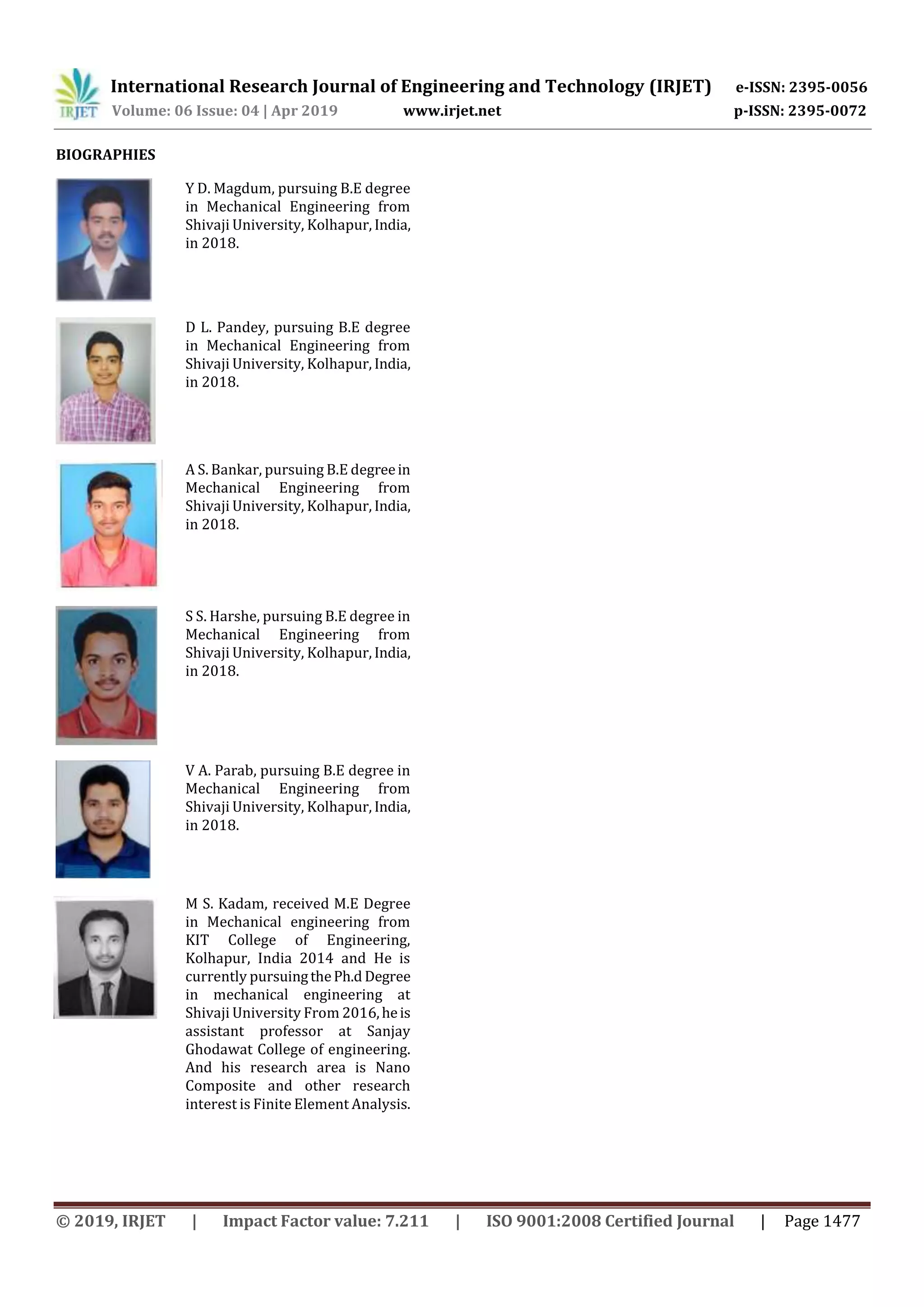 IRJET- Process Parameter Optimization for FDM 3D Printer | PDF