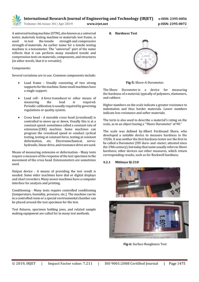 IRJET- Process Parameter Optimization for FDM 3D Printer | PDF