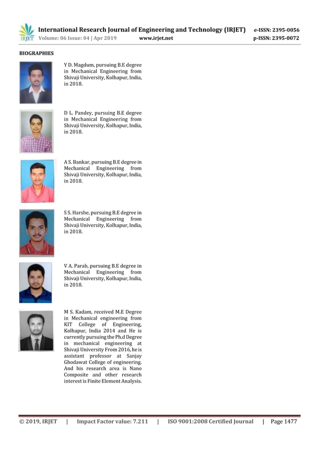 IRJET- Process Parameter Optimization for FDM 3D Printer | PDF