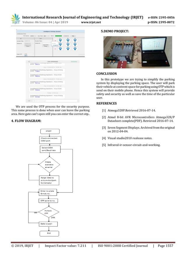 IRJET- Intelligent Car Parking System | PDF
