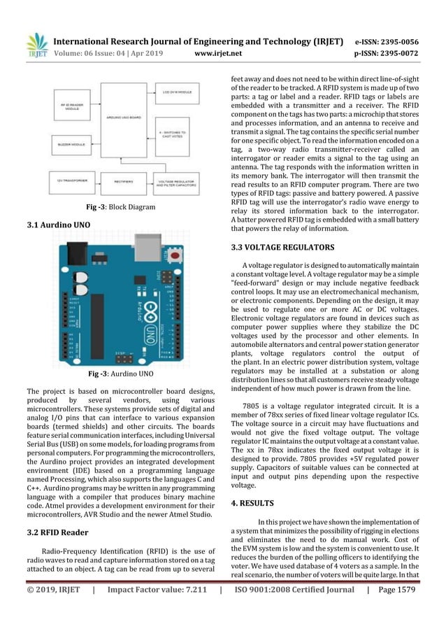 IRJET- RFID Based Smart Voting System | PDF
