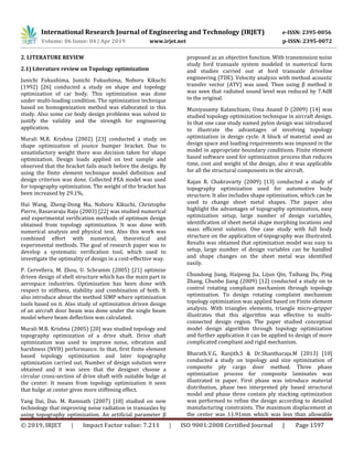 IRJET- Review of Optimization Aspects for Weight Reduction | PDF