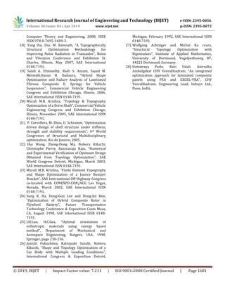 IRJET- Review of Optimization Aspects for Weight Reduction | PDF