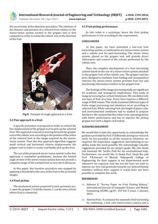 IRJET- Agriculture based Fruit Plucking Robot | PDF