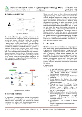 IRJET- Browser Extension for Cryptojacking Malware Detection and Blocking | PDF