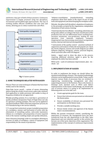 IRJET- Application of Continuous Improvement Process in Manufacturing Industry | PDF