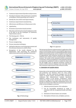 IRJET- Application of Continuous Improvement Process in Manufacturing Industry | PDF