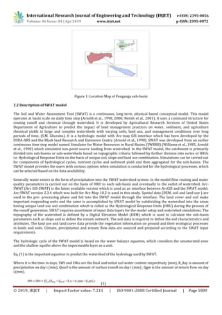 IRJET- Hydrological Modeling of Penganga Sub-Basin using Arc-SWAT | PDF