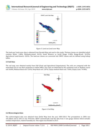 IRJET- Hydrological Modeling of Penganga Sub-Basin using Arc-SWAT | PDF