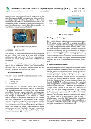 IRJET- Arduino Nano based All in One Meter | PDF