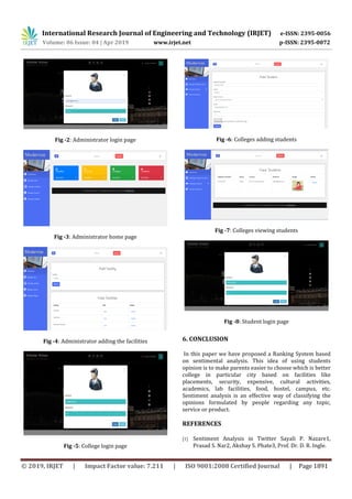 IRJET- Design and Development of Ranking System using Sentimental ...