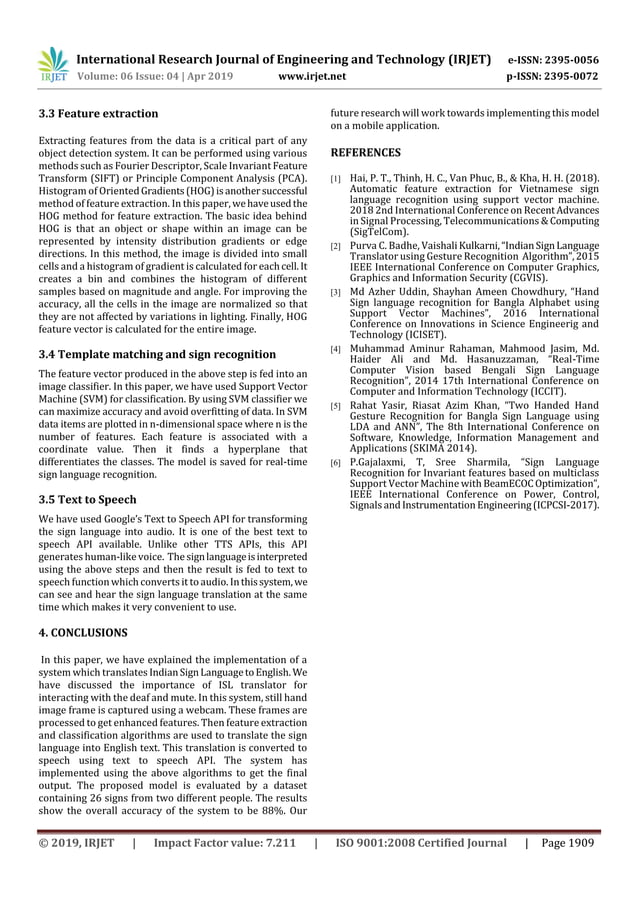 IRJET- Sign Language Interpreter using Image Processing and Machine ...