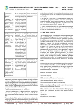 IRJET- IoT based Smart Projector | PDF | Internet of Things | Internet