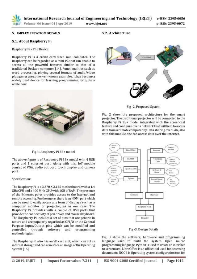 IRJET- IoT based Smart Projector | PDF | Internet of Things | Internet