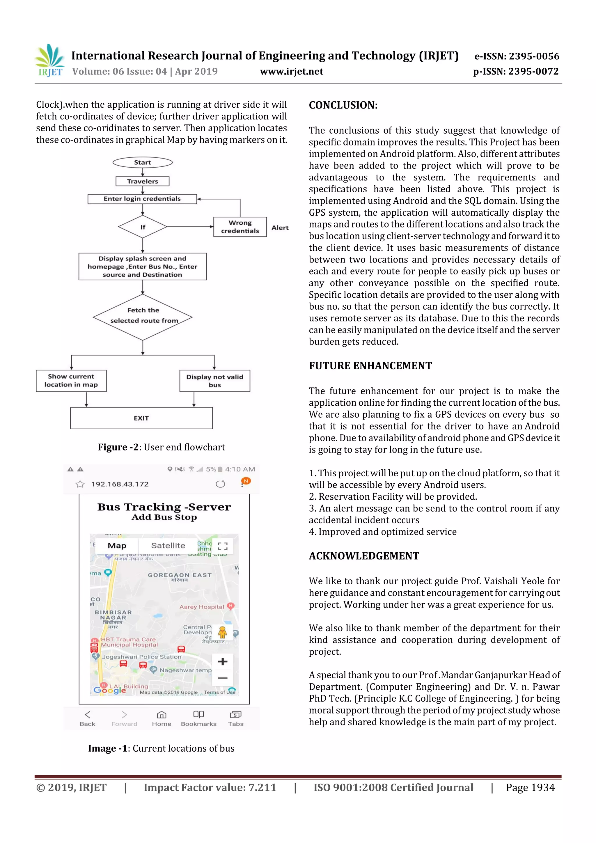 IRJET- Bus Monitoring System using Android Application | PDF | Operating Systems | Computer ...