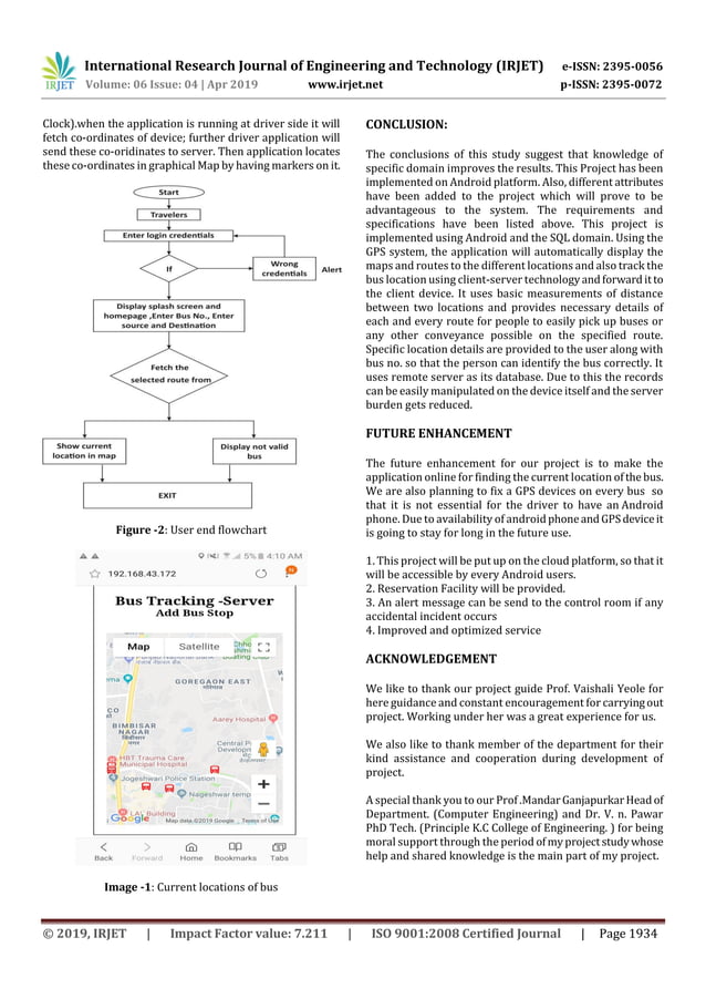 IRJET- Bus Monitoring System using Android Application | PDF | Operating Systems | Computer ...