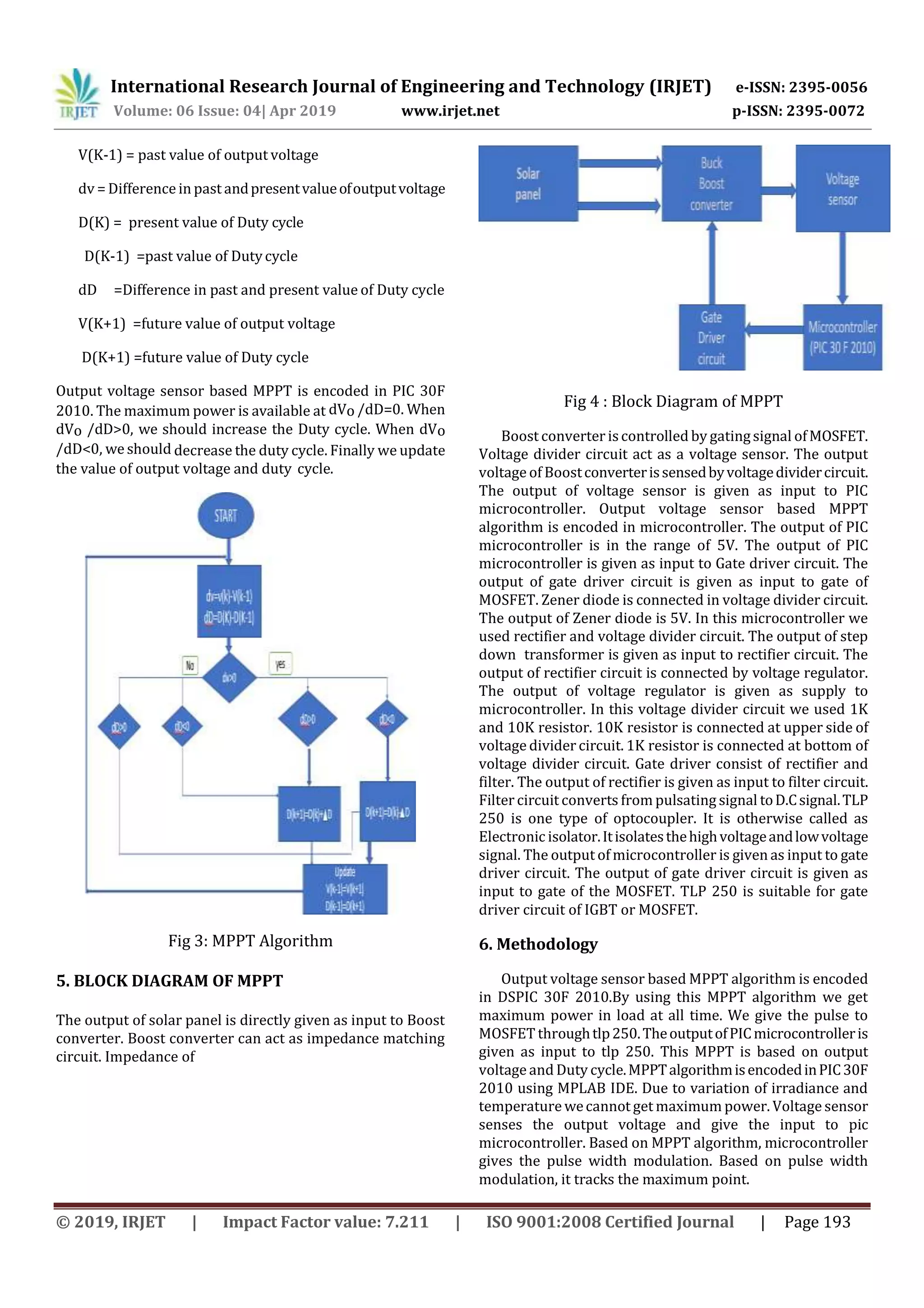 IRJET- Design and Implementaion of DC-DC Boost Converter using Output Voltage Sensor based ...