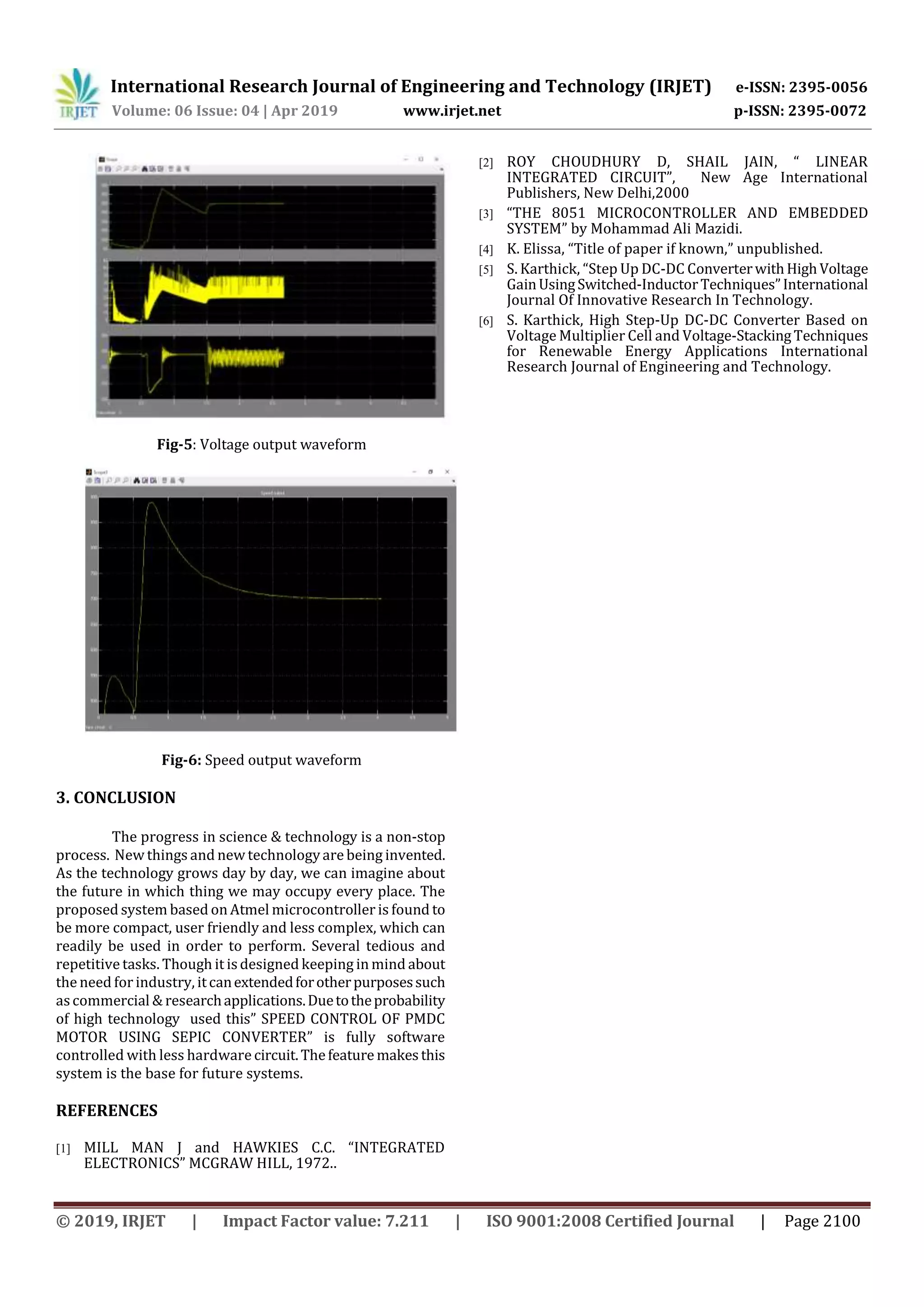 IRJET- Design of Micro Controller based Speed Control of DC Motor using Pi Controller | PDF