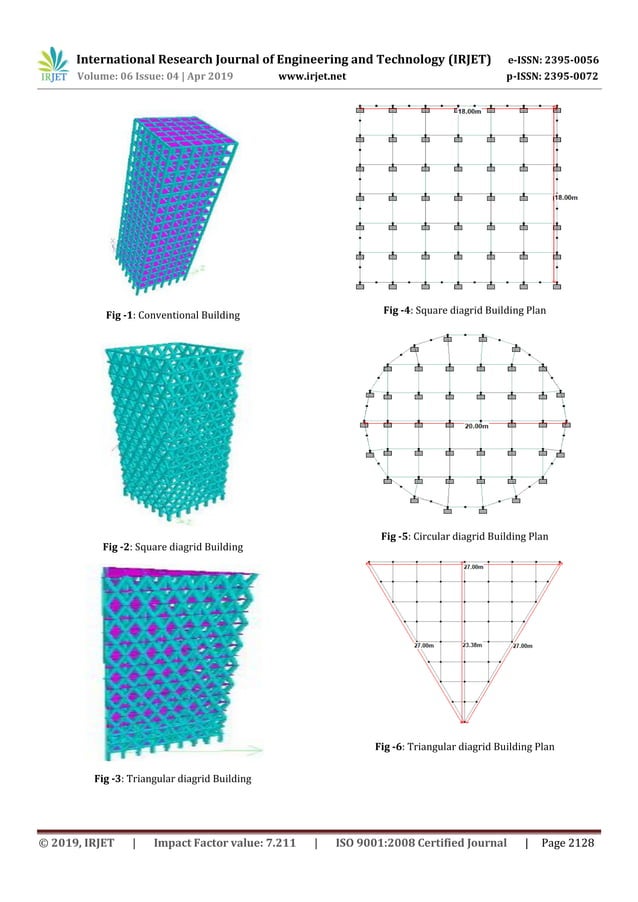 IRJET- Comparative Study of different Shapes of Diagrid Structure System with Conventional ...