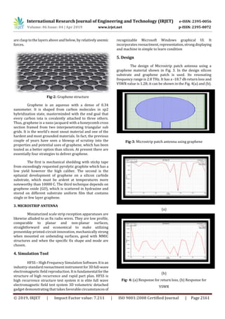 IRJET- Graphene based Terahertz Patch Antenna | PDF