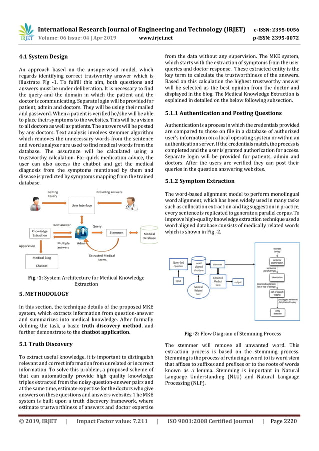 IRJET- Clinical Medical Knowledge Extraction using Crowdsourcing Techniques | PDF