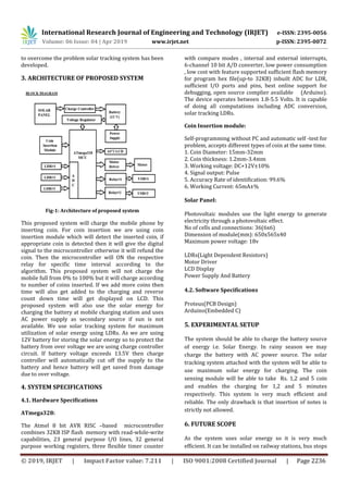 IRJET- Mobile Charging by using Coin Insertion Module and Renewable ...