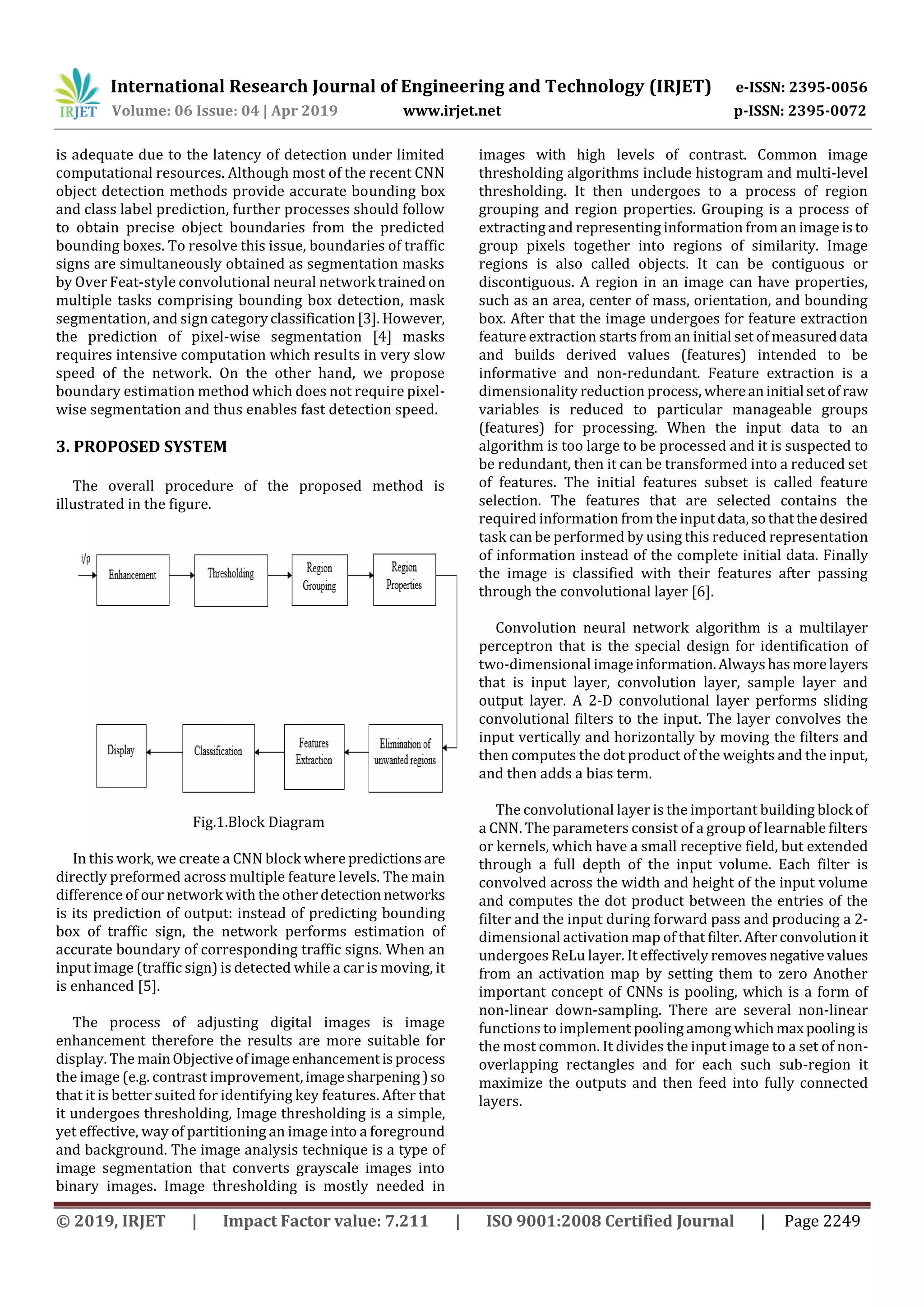 IRJET- Automatic Traffic Sign Detection and Recognition using CNN | PDF