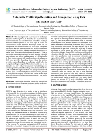 IRJET- Automatic Traffic Sign Detection and Recognition using CNN | PDF